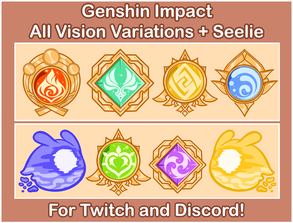 Genshin Impact Vision Emotes!