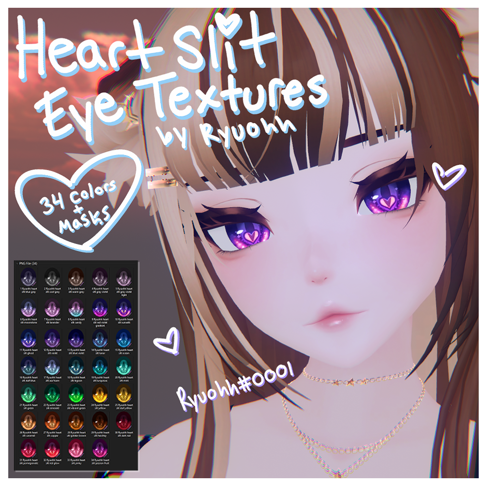 Heart Slit Eye Textures by Ryuohh#0001