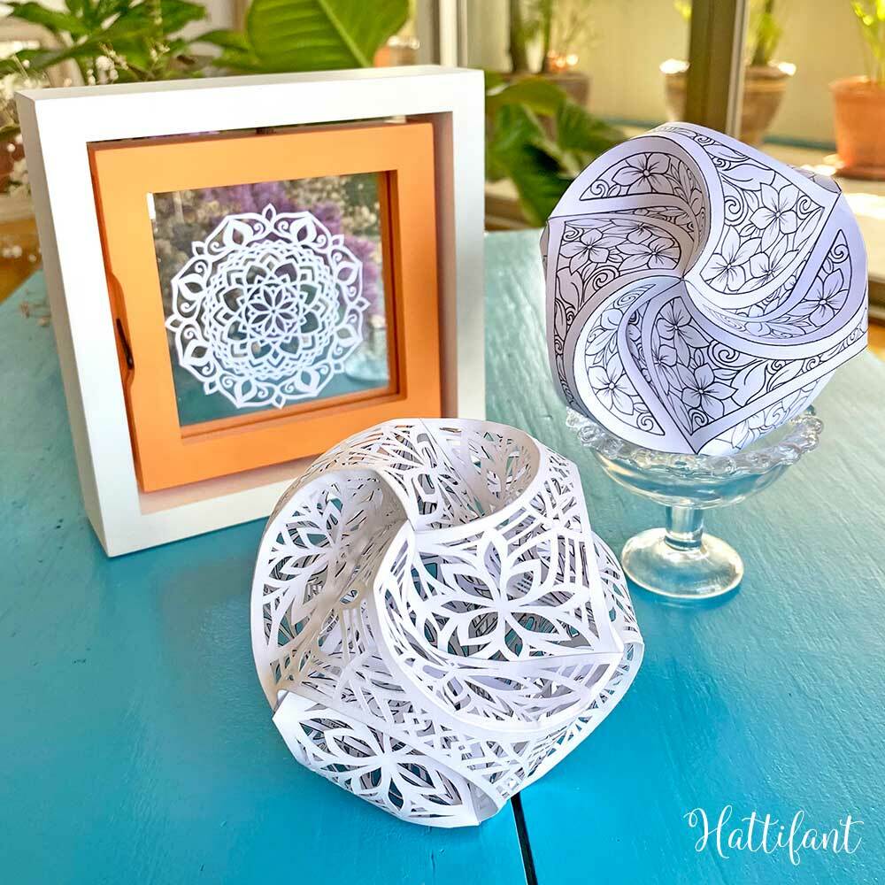 PAPERCUT Bundle -Mandala & Triskele Paper Globe papercuts