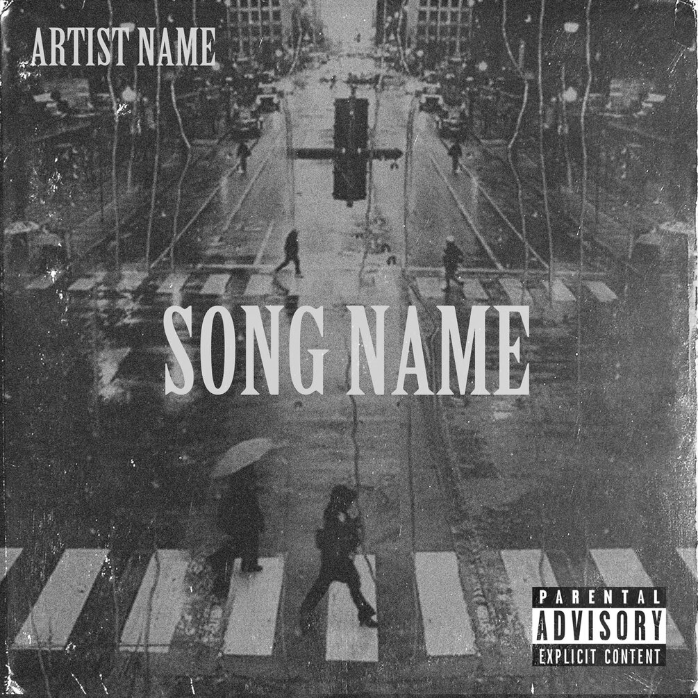 NYC Street Rap Album Cover Art Template