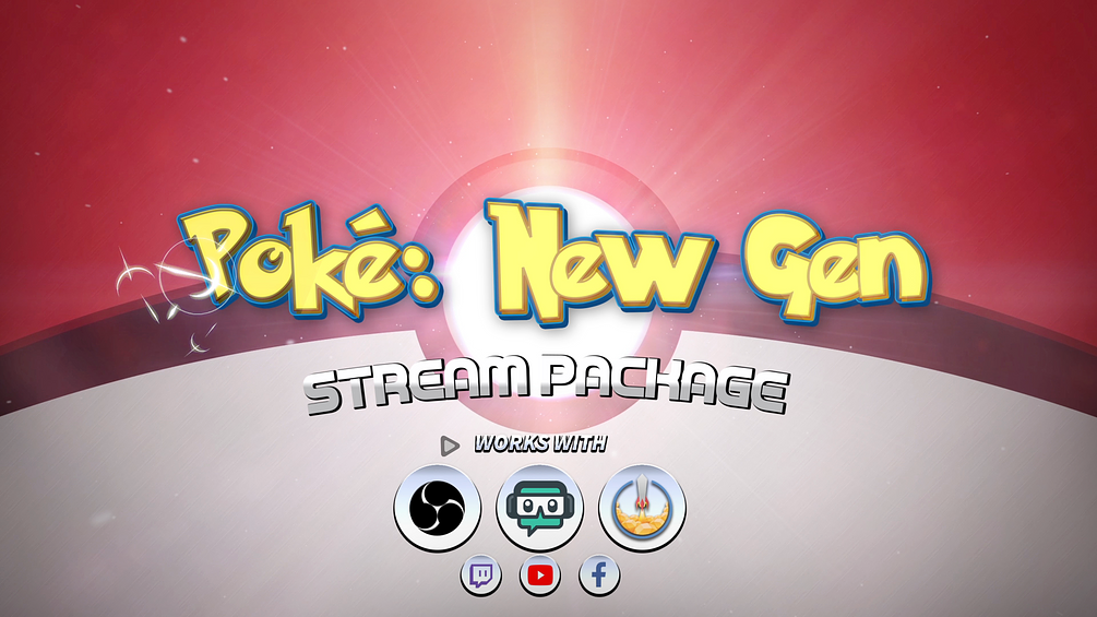 Poké: New Gen - Animated Twitch Overlay ⭐ Mega Pack ⭐