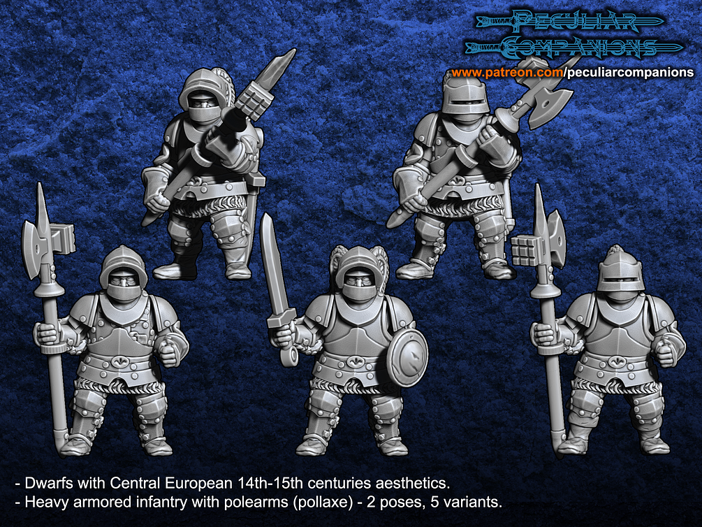 Dwarf Heavy infantry (x5)