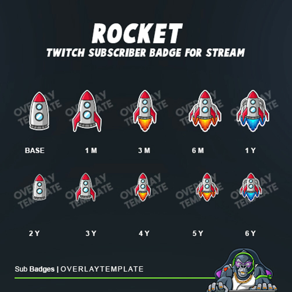 Rocket – Sub Badges