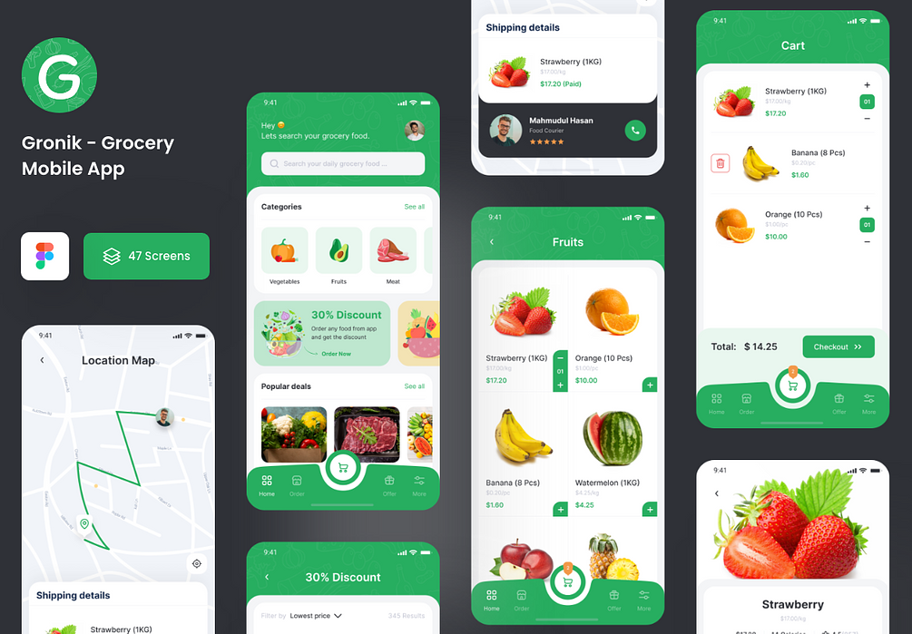 Gronik - Grocery Shop Mobile App