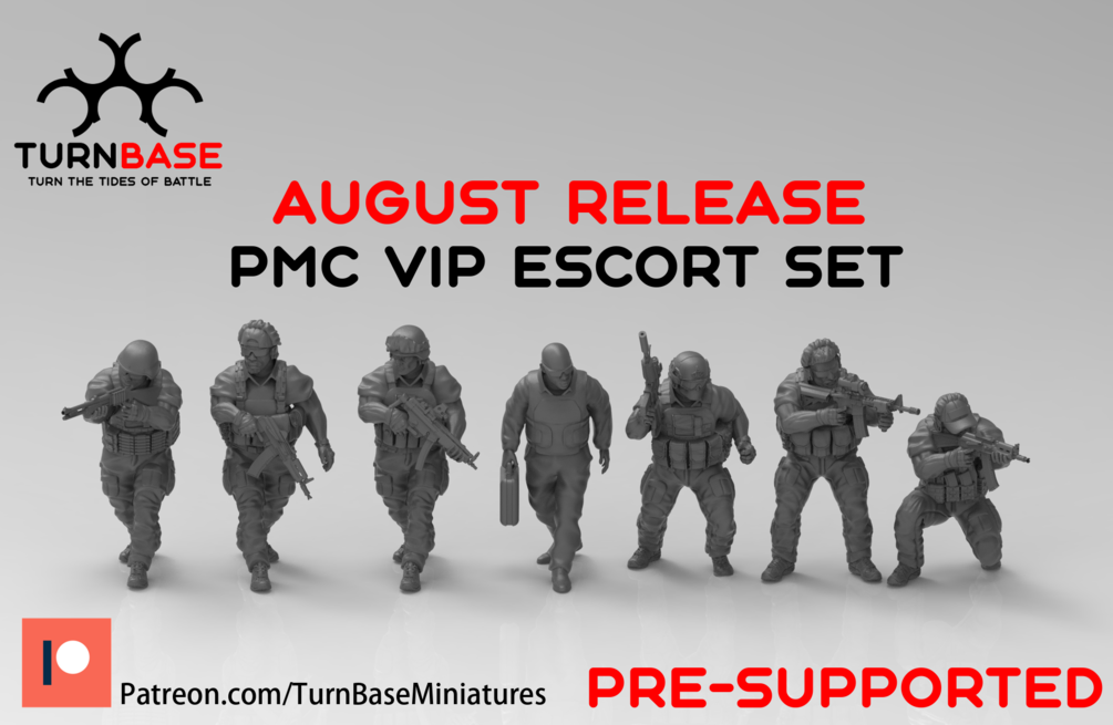 TurnBase Miniatures: Wargames- PMC VIP Escort
