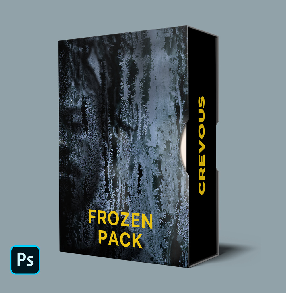40 Frozen Background Overlays