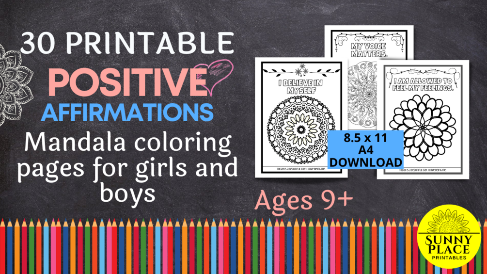 Printable Positive Affirmation Coloring Pages For Kids