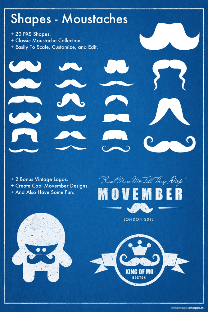 Premium Shapes - Movember Collection
