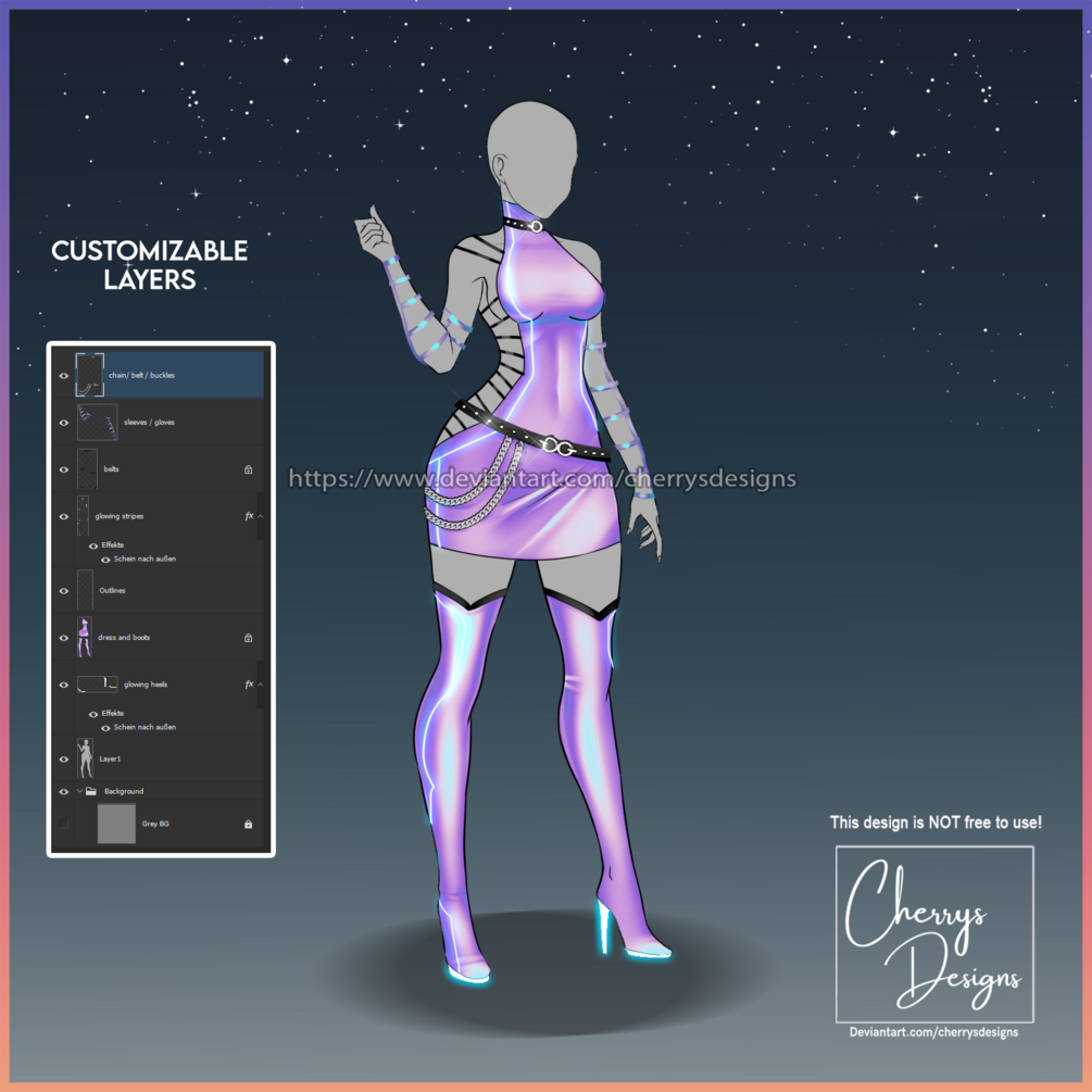 (OC maker compatible) Customizable Outfit Design 78