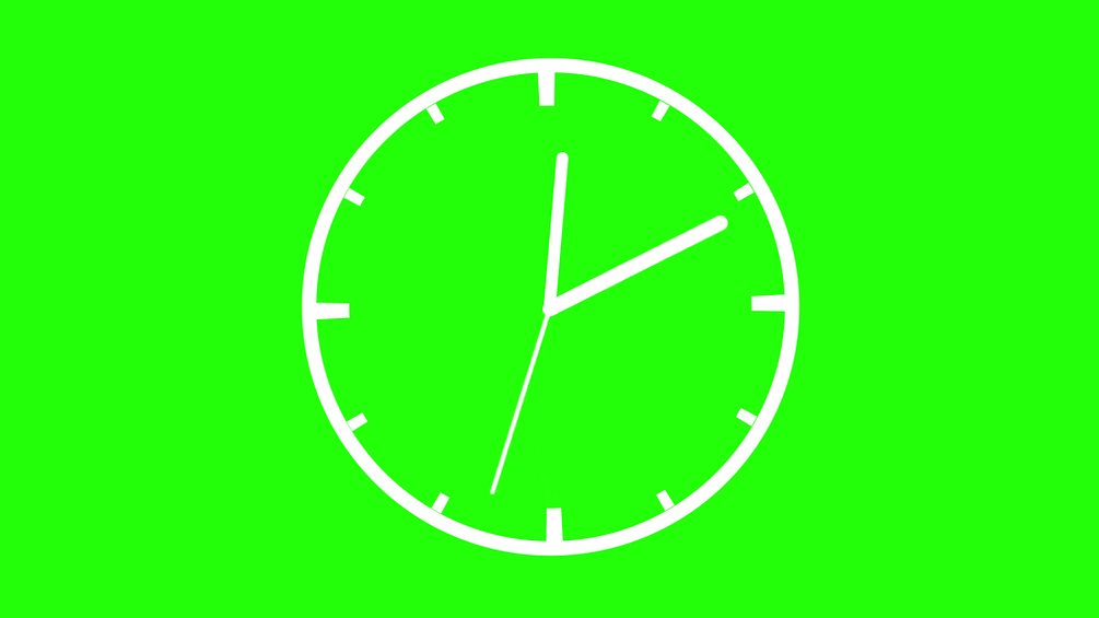 Clock animation 1 hour