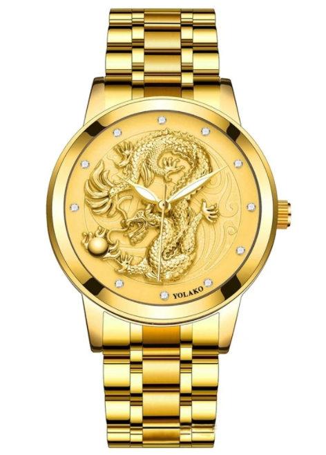 Dragon Dial Watch & Bracelet