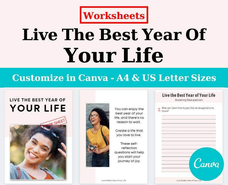 Life Coach Templates Worksheets | Live The Best Year Of Your Life ...