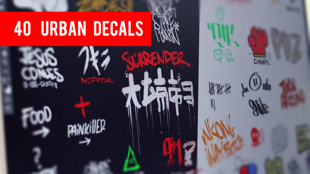 40 Urban Decals