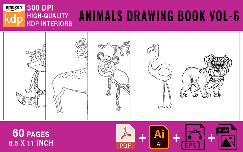 Animals Drawing Book Vol-6