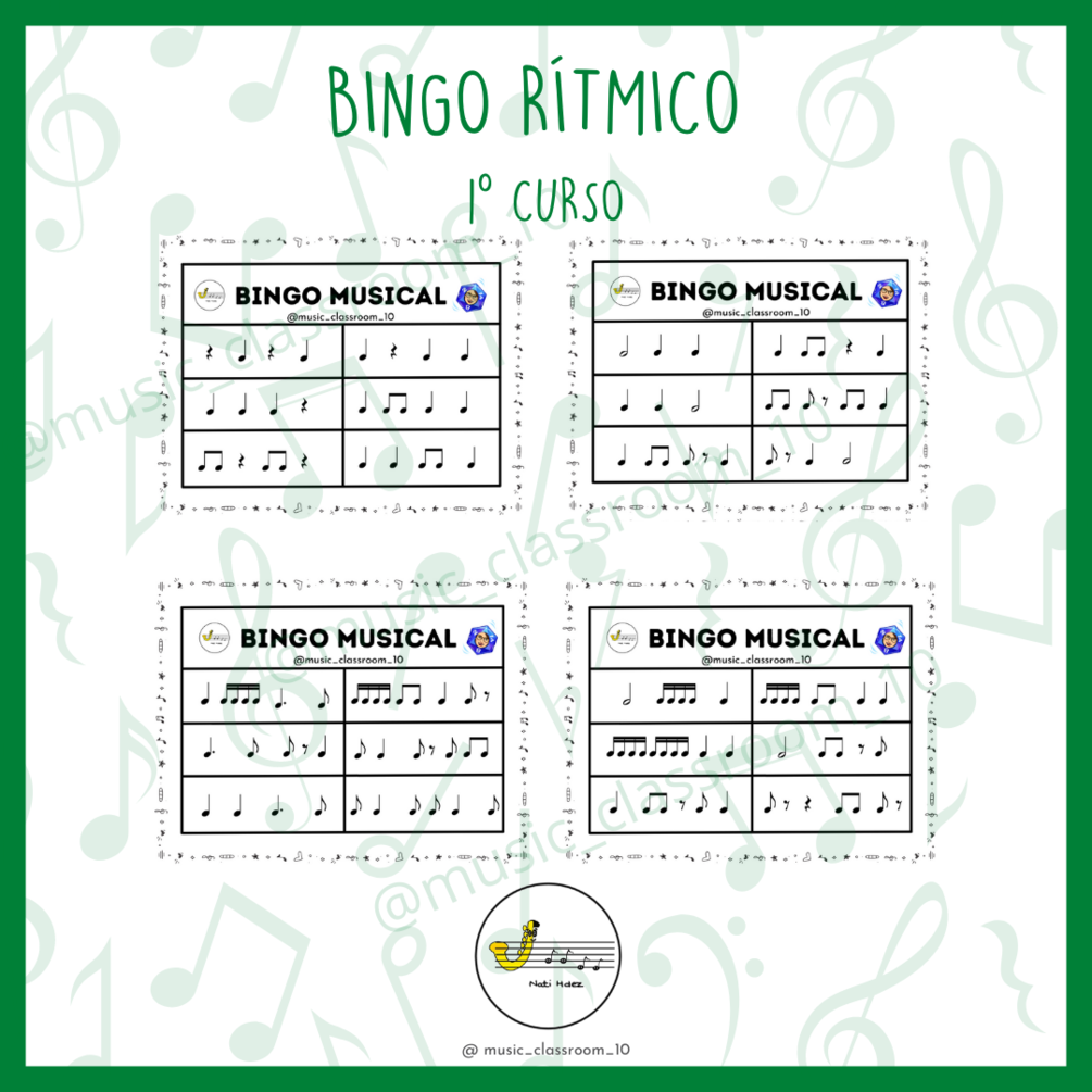 Bingo rítmico 1º Curso completo