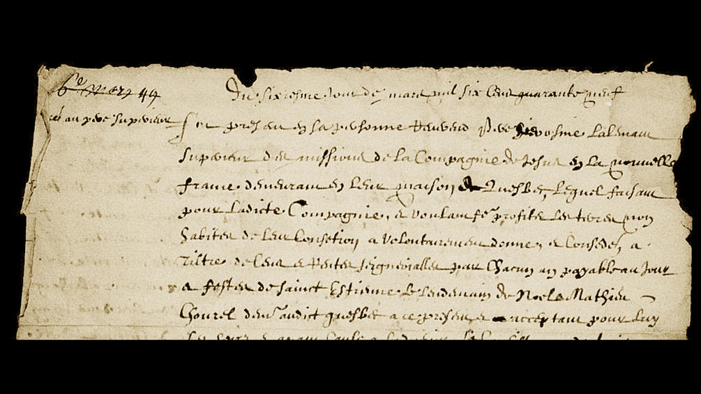 Greffe Laurent Bermen - minute 8 - 6 mars 1649 - Registry of Laurent ...