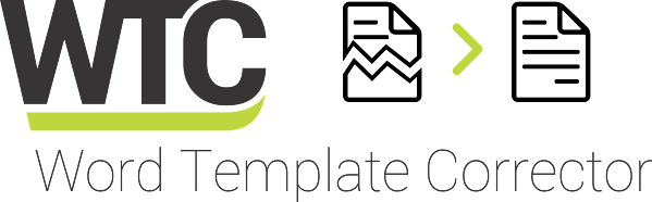 WTC - Word Template Corrector