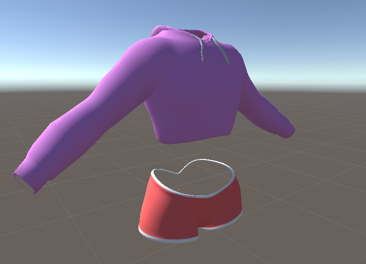 [VRChat] Crop top and Short shorts for the Male Canine