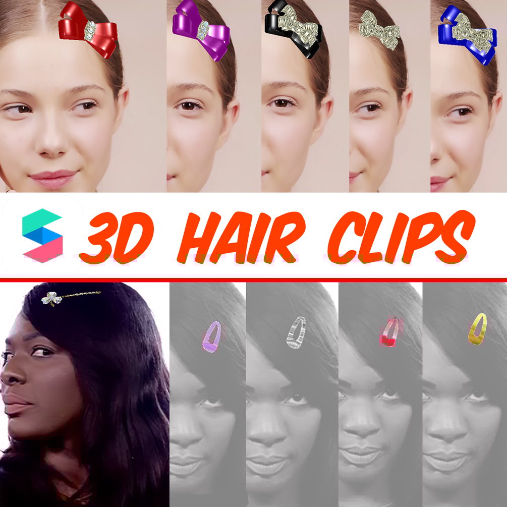 Hair clips | Spark AR & Instagram Filter