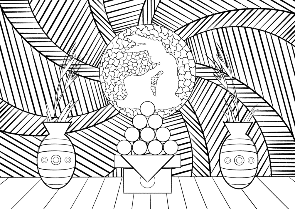 Otsukimi Coloring Sheet