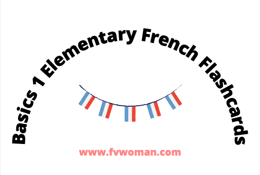 Elementary French Flashcards Basics 1