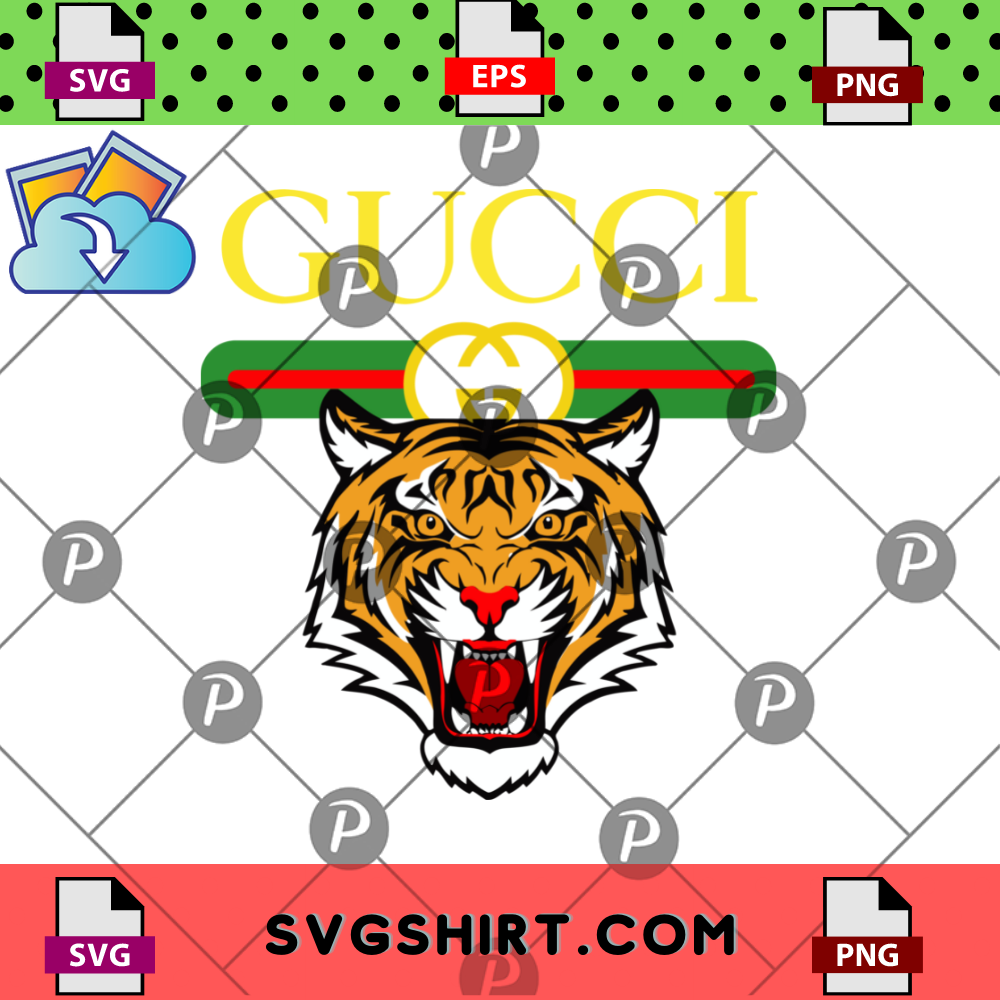 Gucci lion SVG PNG EPS DXF Digital Download