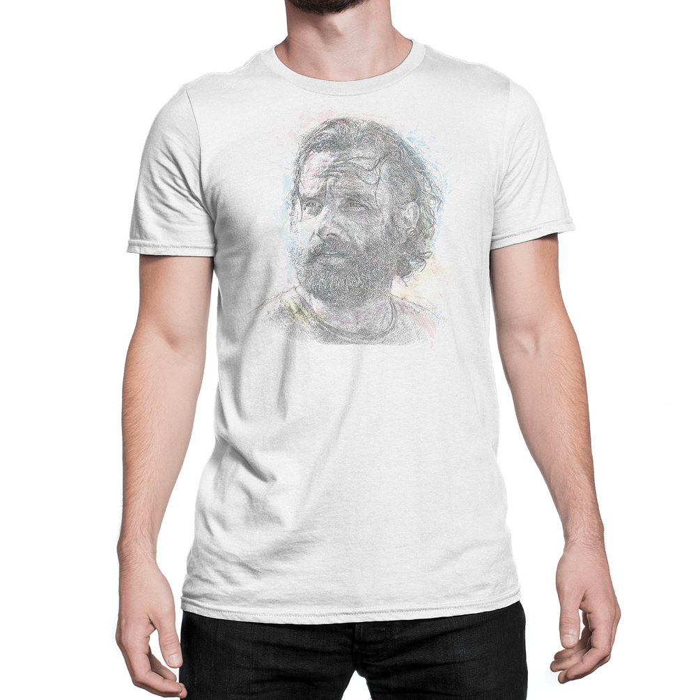 Rick Grimes Unisex White Tee