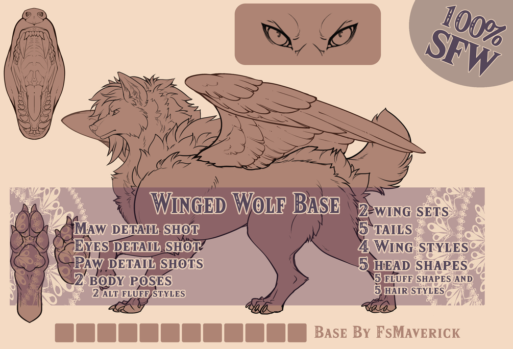 Winged Wolf Base
