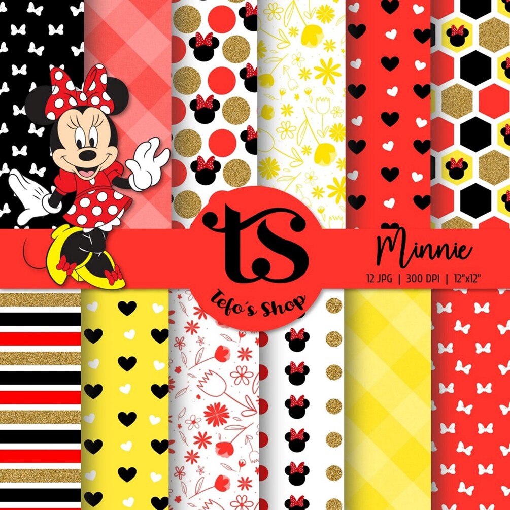 Minnie red | | Papeles digitales | Paper pack