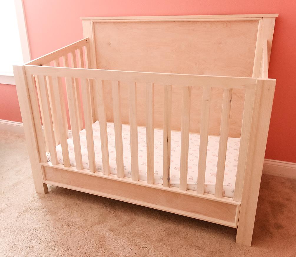 Traditional Style Baby Crib Woodworking PDF Plans