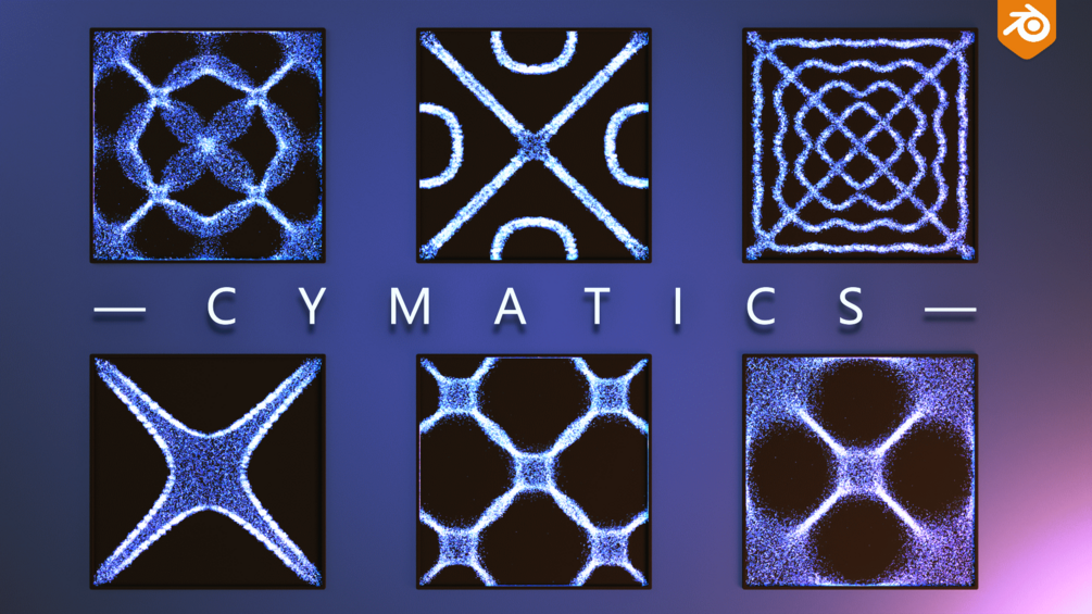 Cymatics: Procedural Animated Chladni Plate for Blender (geometry nodes)