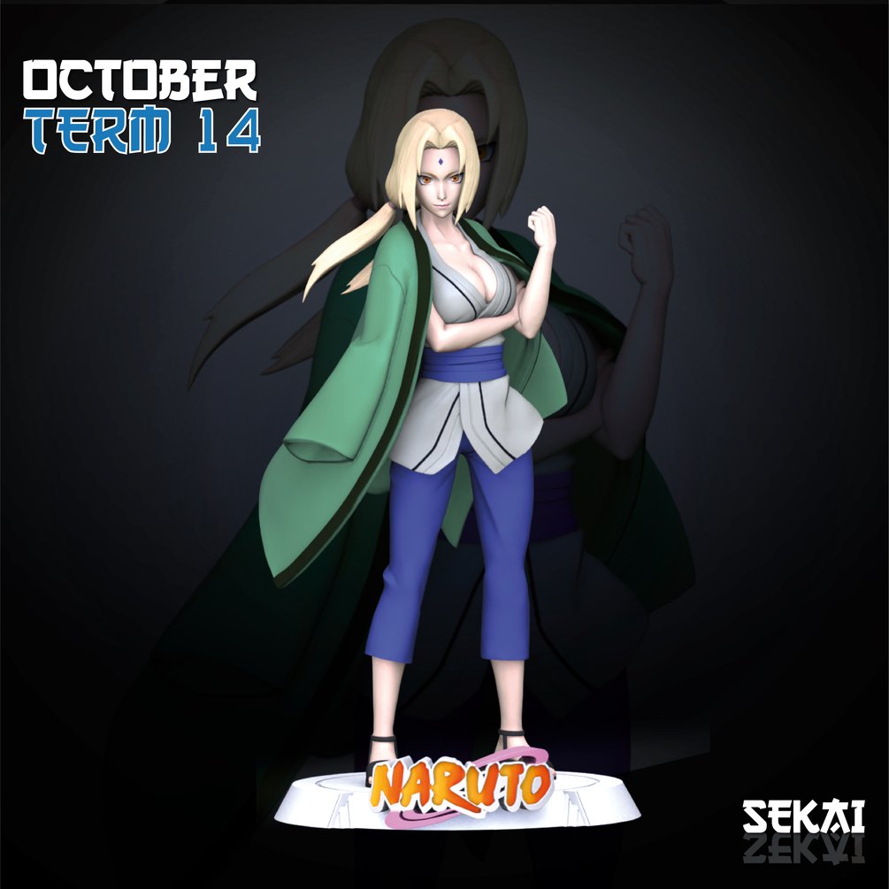 Tsunade Sculpture - Sekai 3D Models - Tested and Ready for 3D printing
