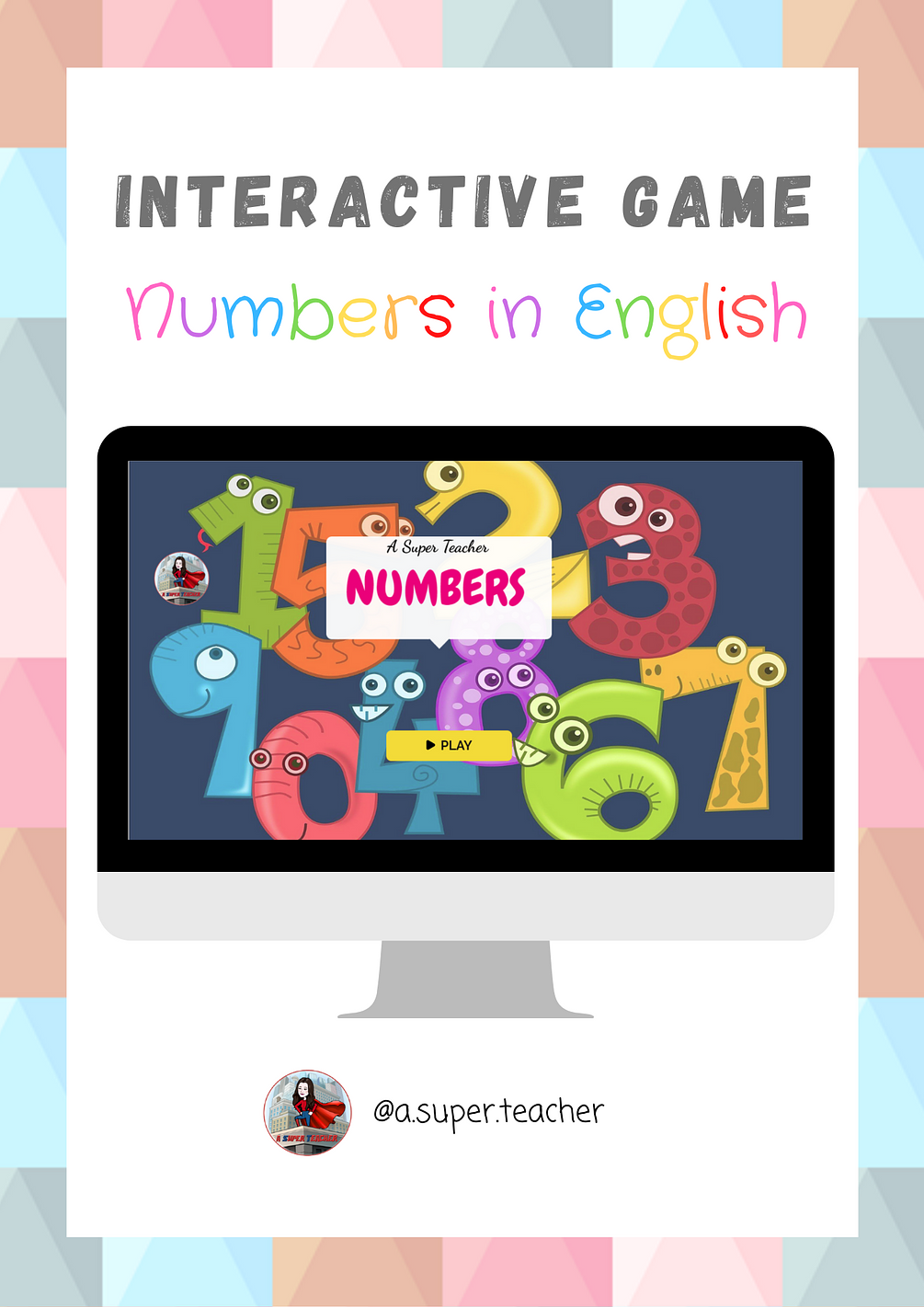 Numbers in English - Genially Interactive Game