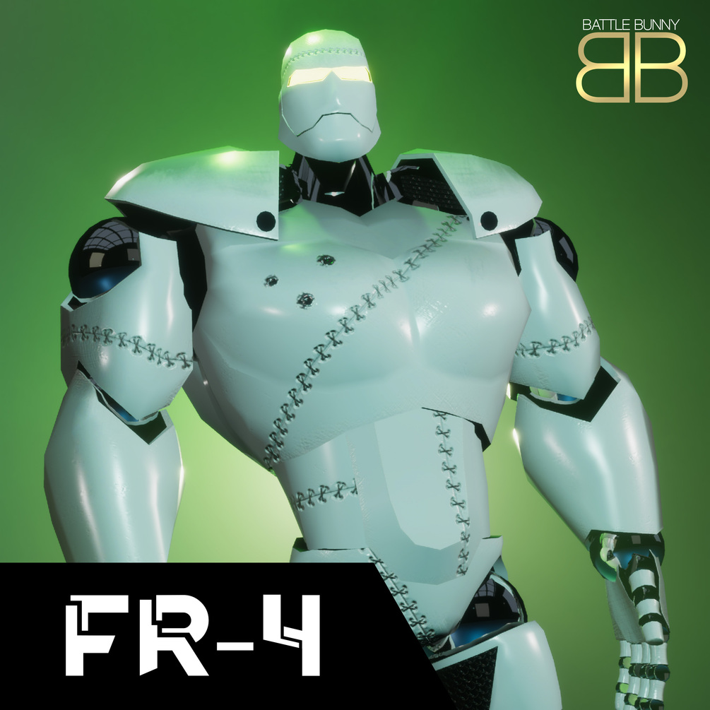 [Original 3D Model] FR-4 Halloween Robot VRChat Avatar [FREE]