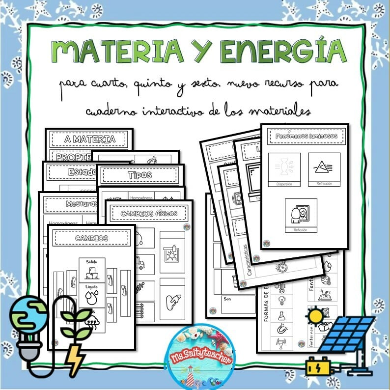 CCNN: MATERIA Y ENERGÍA (III) CUADERNO INTERACTIVO GALLEGO Y CASTELLANO ...