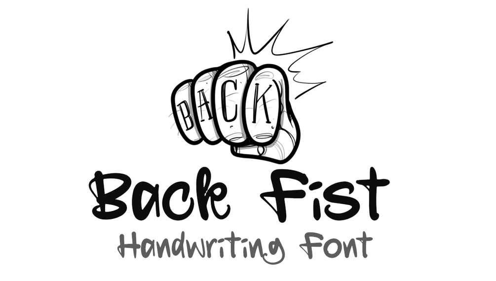 Back Fist Handwriting Font