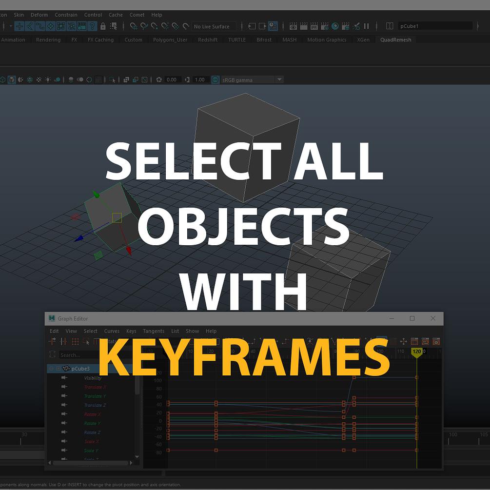 Maya Script: Select all object with keyframes