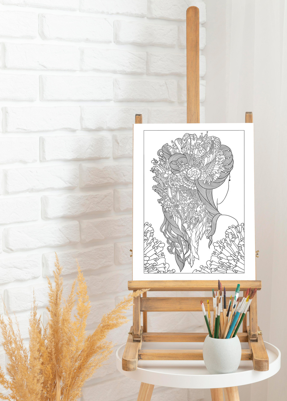 A3 Large Size Mandala Coloring Page _Printable coloring book _High ...