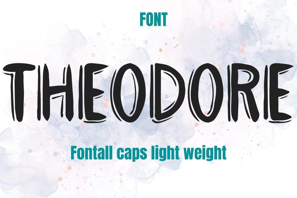 THEODORE Font All Caps Light Weight