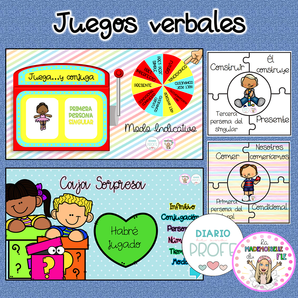 Pack Juegos Verbos