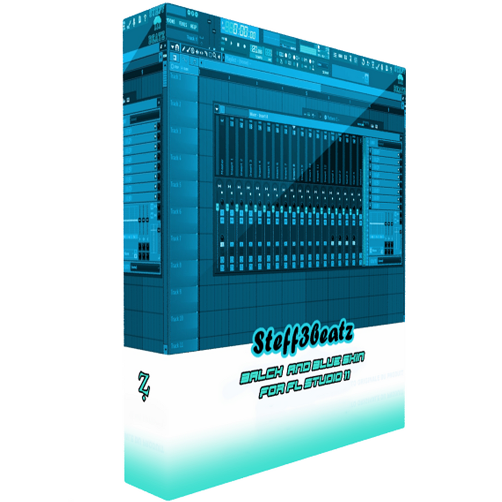 Pvlace Skin For FL Studio 11 "Black & Blue Edition"