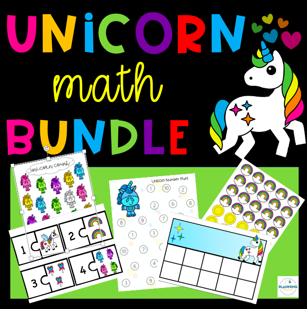 Bundle of Preschool Kindergarten Math Ten Frames Number Hunt Puzzles