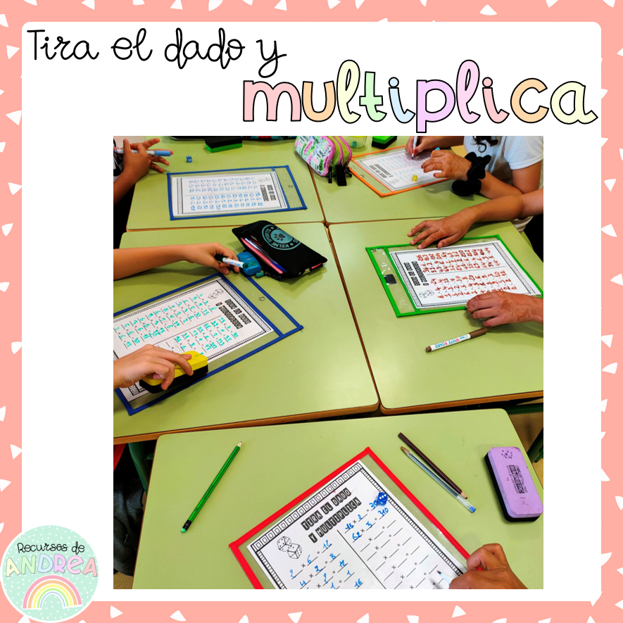 Tira el dado y multiplica