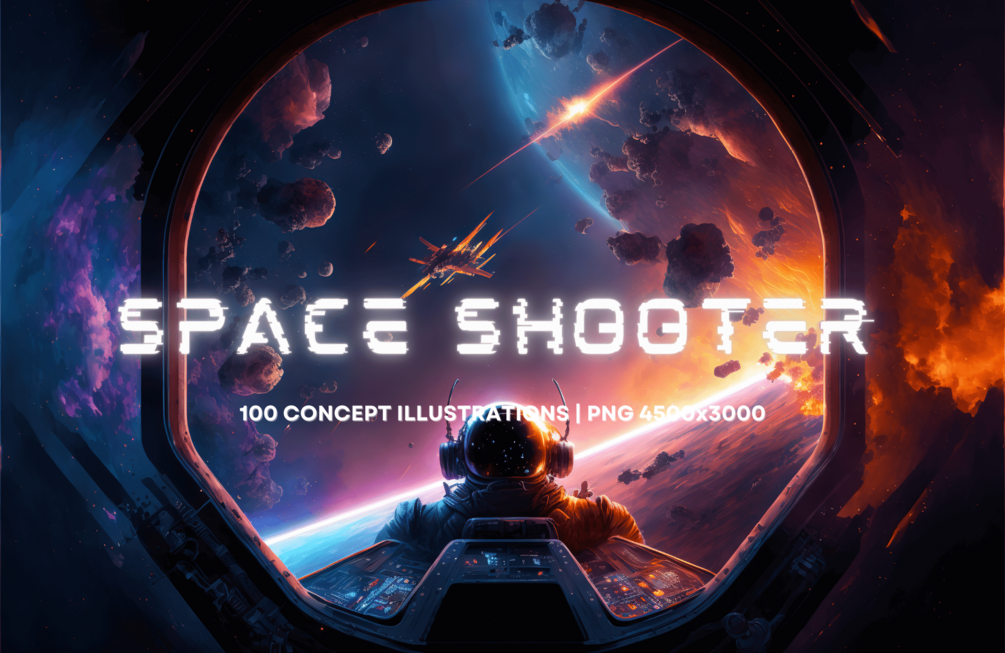 🚀 Space Shooter - Concept Illustrations Pack