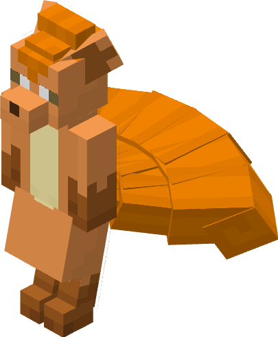 Anthro Vulpix Minecraft Player Model