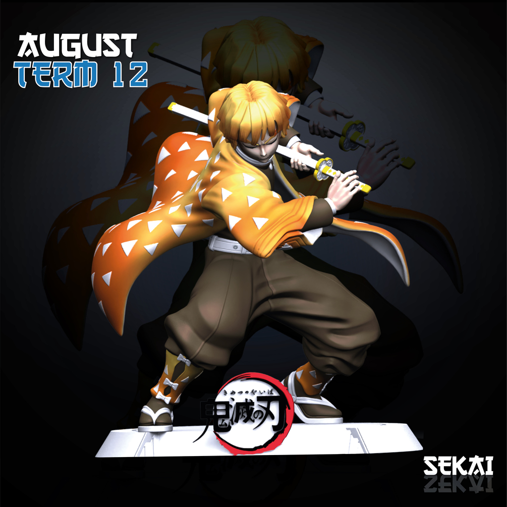 Zenitsu Sculpture - Sekai 3D Models - Tested and Ready for 3D printing