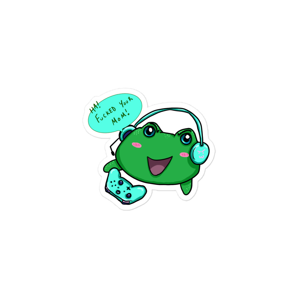 Gamer Froggie Sticker