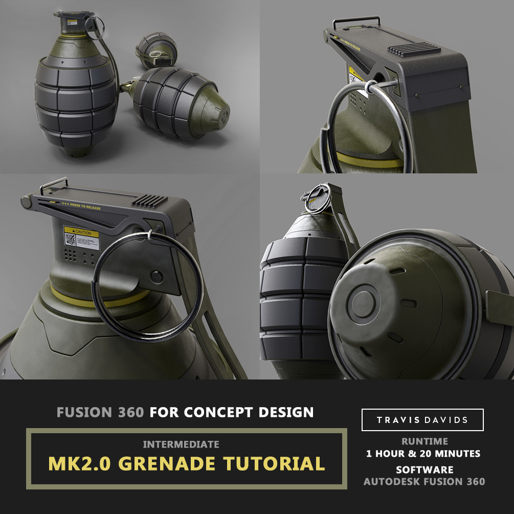 Fusion 360 For Concept Design - MK2.0 Grenade Tutorial