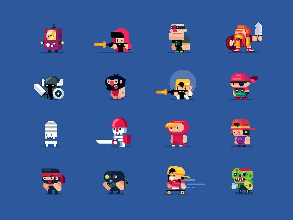 16 Game Design Charaters