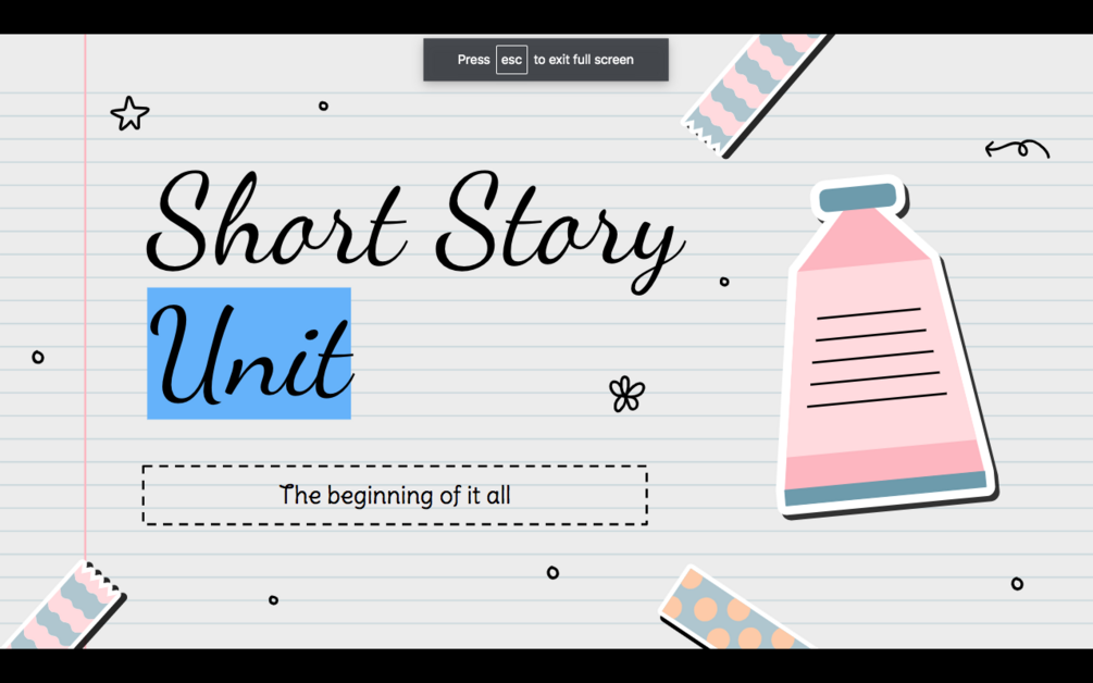 Short Story Slides
